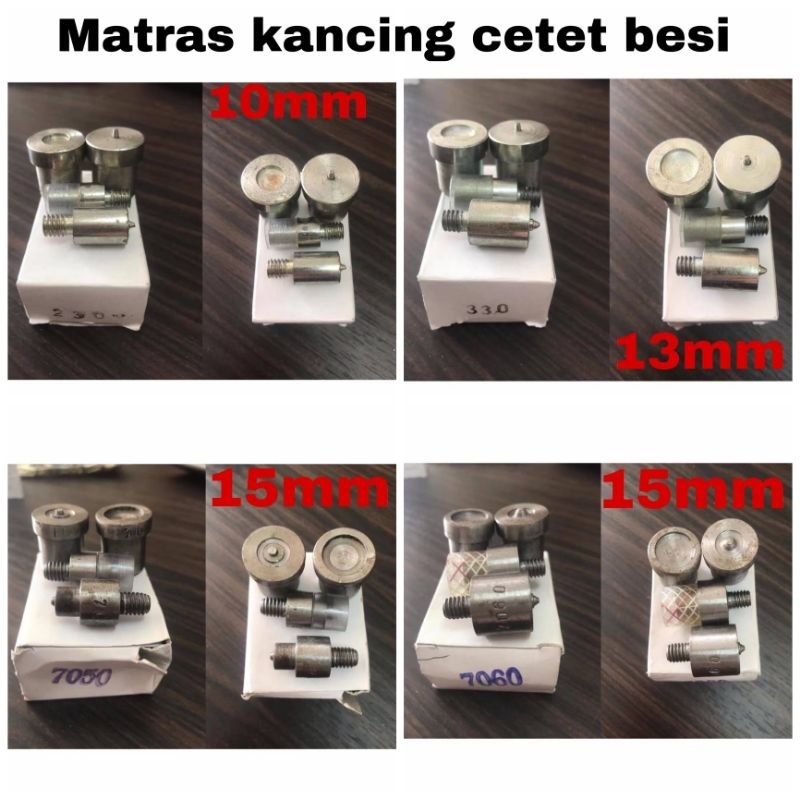 Jual 1sets matras moulding kancing cetet besi / matras kancing snap ...