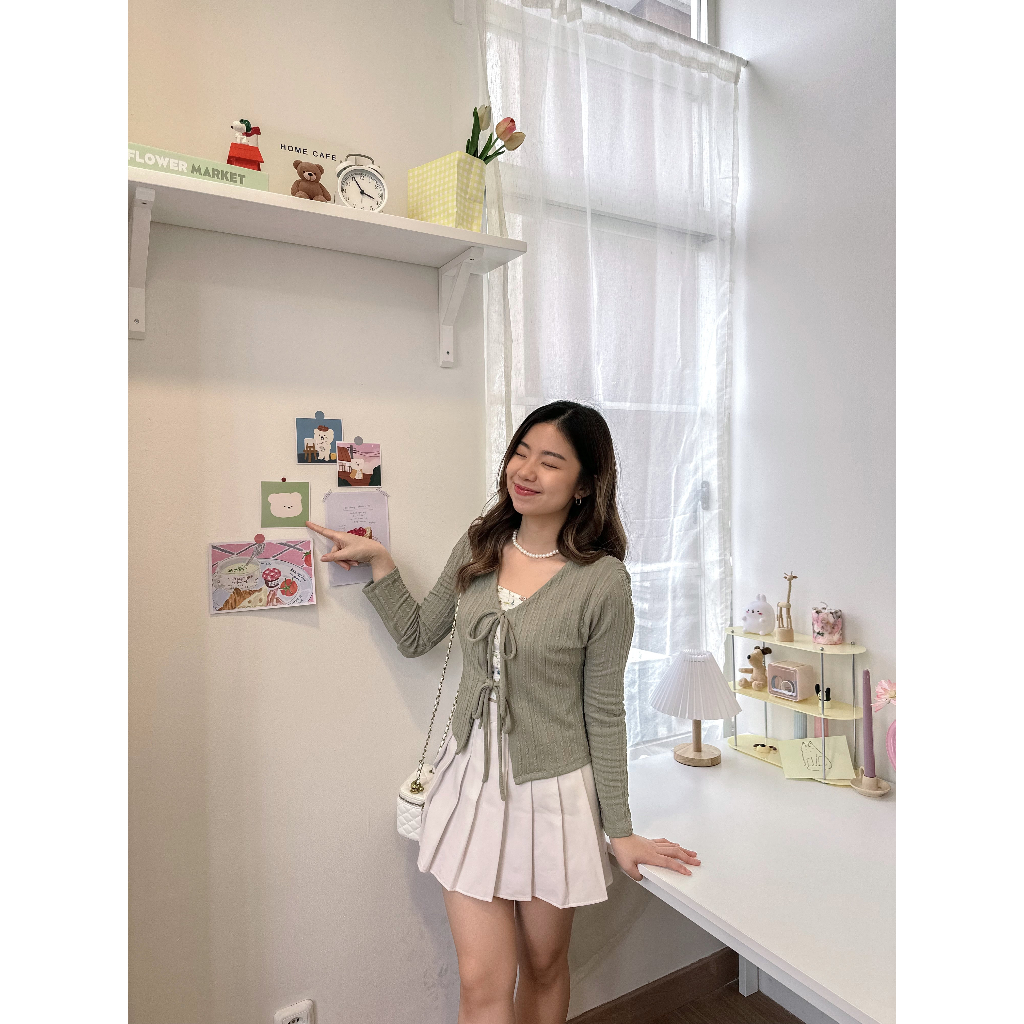 Jual Sweet Berry - So Mi Cardigan (Cardigan Blouse Atasan Pita Wanita ...