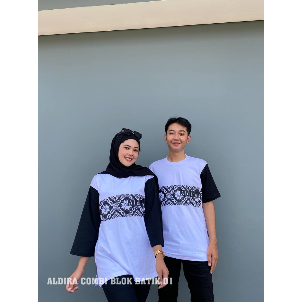 Jual Aldira Kaos Couple Motif Batik Oversize Pria Wanita Terbaru2023 ...
