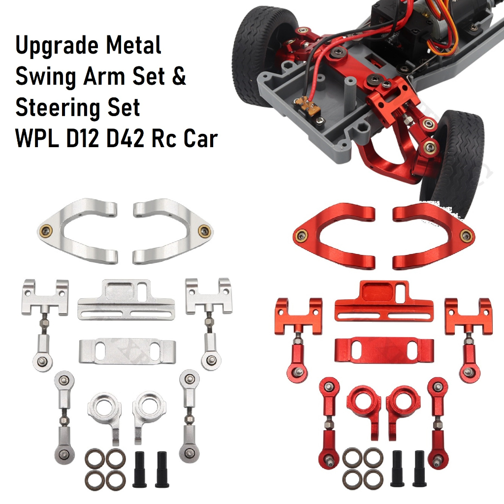 Jual Upgrade Metal Swing Arm Steering Set Steering Cup Upper Lower ...