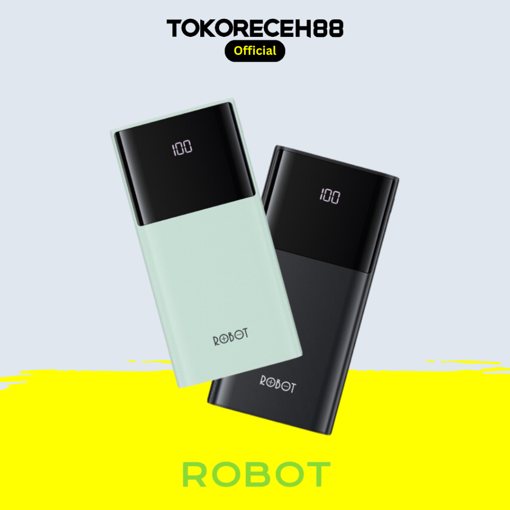 Jual POWERBANK ROBOT 10000mah RT190S 2A LED Dual Input and Output Port ...