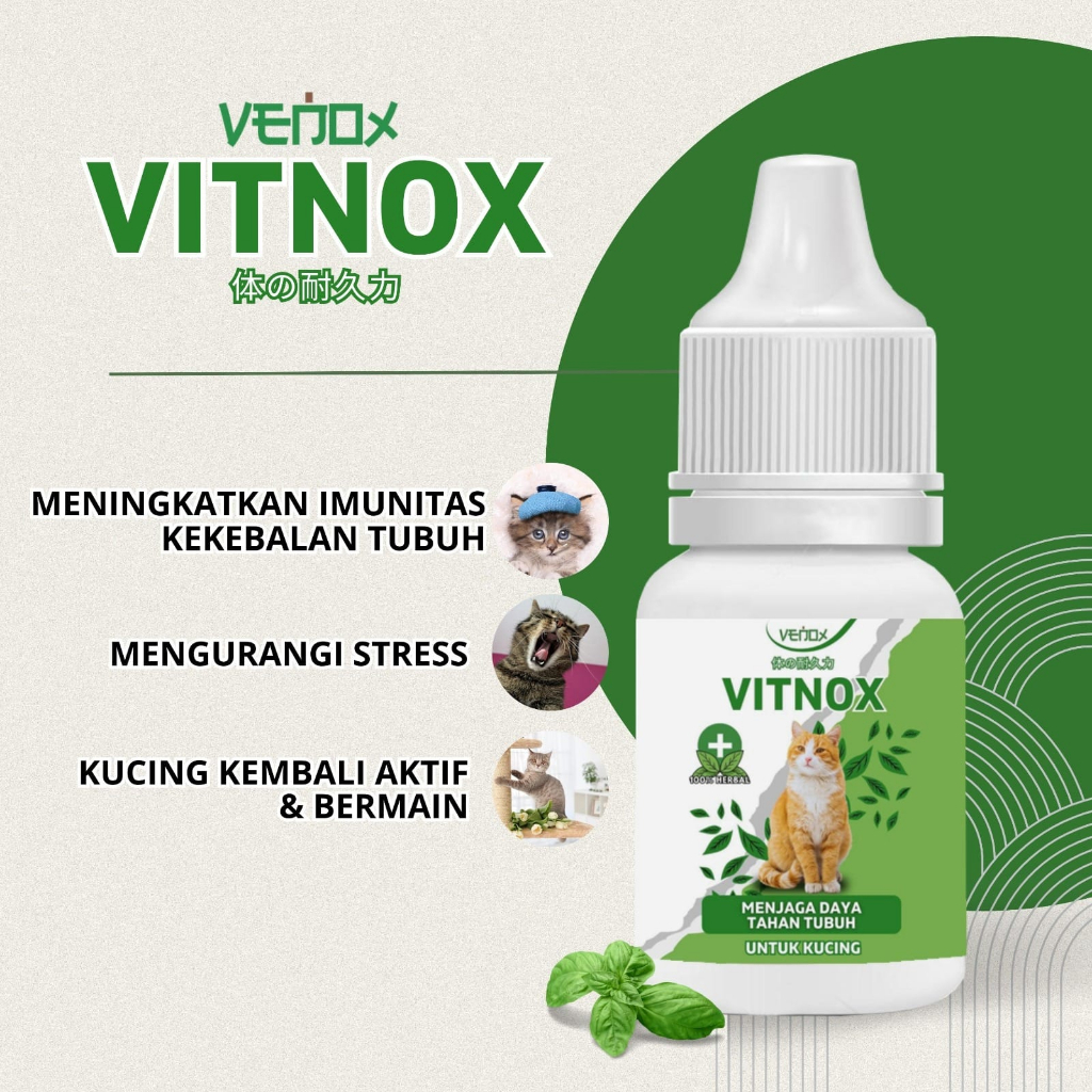 Jual VITNOX VITAMIN - Venox Obat Vitamin Kucing Imunitas Kekebalan ...