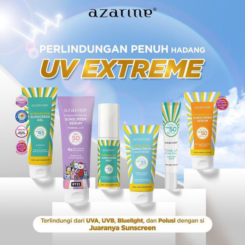 Jual Azarine Sunscreen SPF 35 / SPF 45 / SPF 50 | Shopee Indonesia