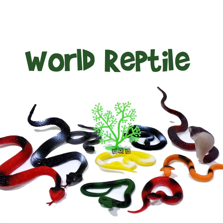 Jual World Reptiles - Mainan Edukasi Anak Ular Ularan Palsu Plastik - Snake | Shopee Indonesia