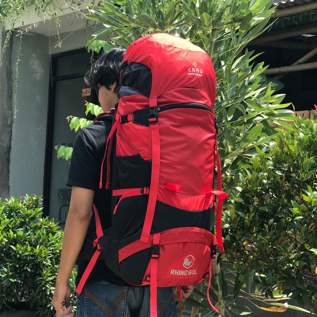 Jual CARRIER 60+10 LITER TAS GUNUNG ENAU RHINO KERIL PRIA WANITA | Shopee Indonesia
