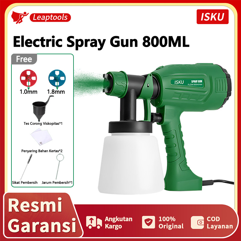 Jual Isku Alat Cat Semprot Listrik 400w 800ml/Electric Spray Gun/Pistol ...