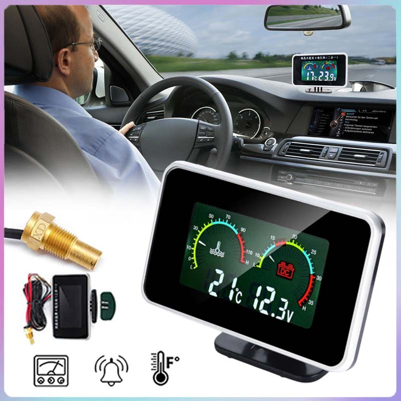 Jual Speedometer Digital Mio 2in1 LCD Digital Pengukur Volt Meter ...