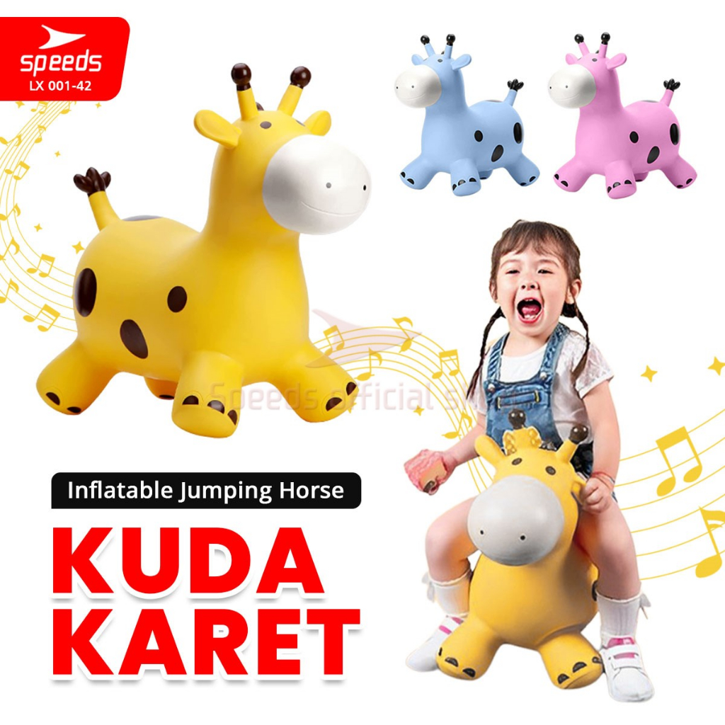 Jual SPEEDS Mainan Kuda Kudaan Karet Mainan Tunggangan Rocking Horse ...