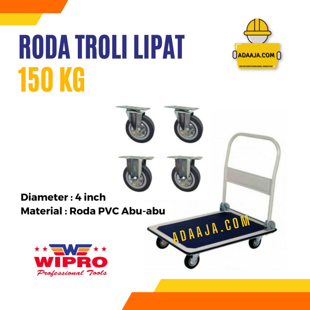 Jual Roda Troli 4" Wipro Hidup Mati HTL-150 SET | Shopee Indonesia