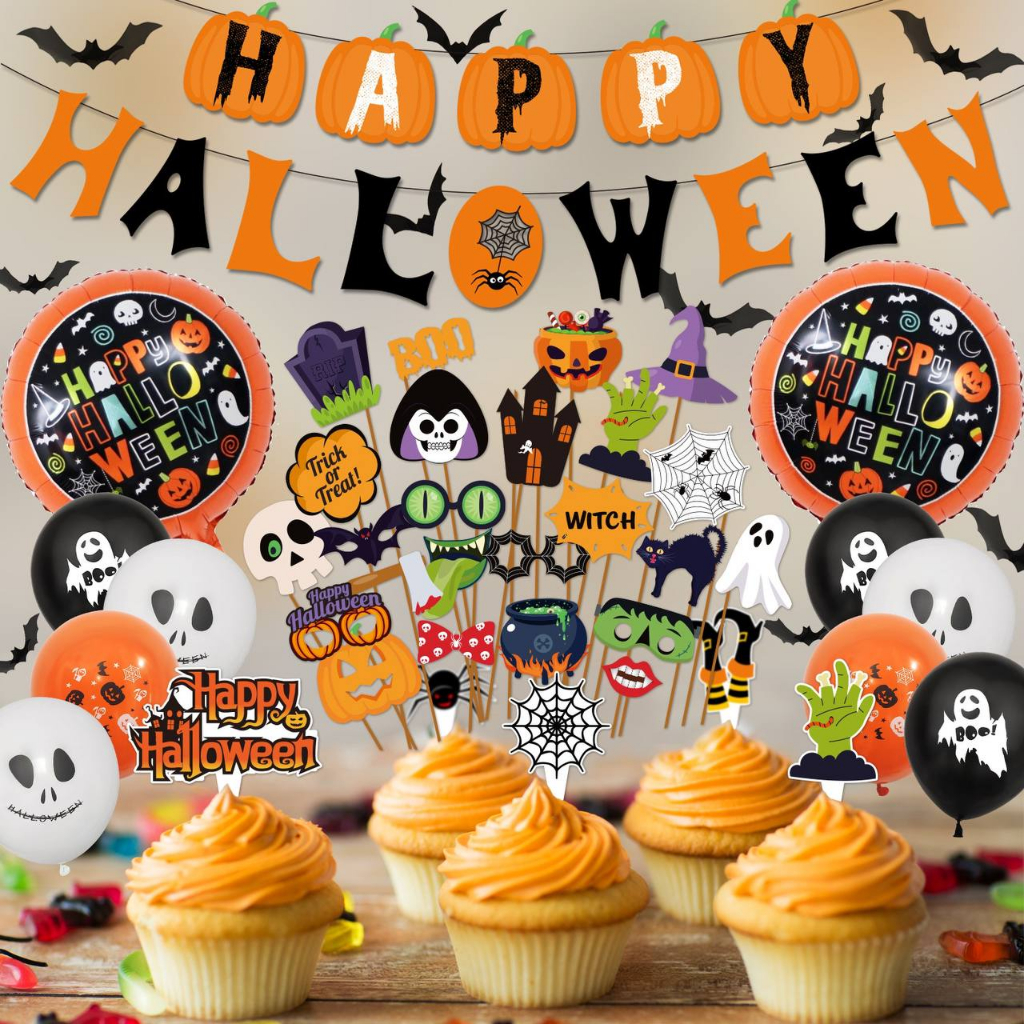 Jual 1 SET DEKORASI PARTY TEMA HALLOWEEN/HALLOWEEN PART DECORATION ...