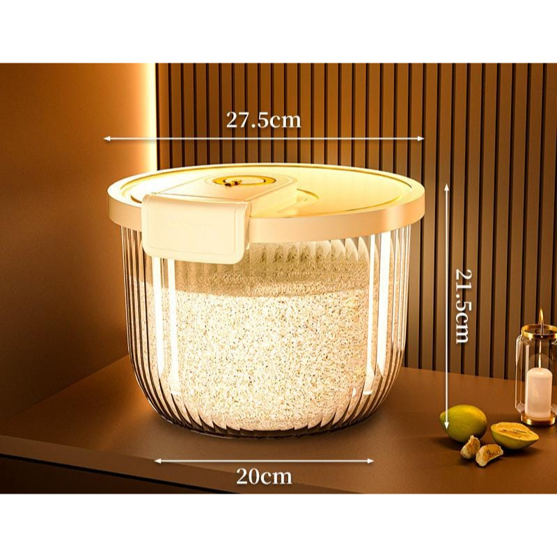 Jual Dispenser Beras Bulat / Tempat Penyimpanan Beras Estetik ...