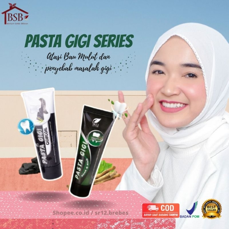 Jual PASTA GIGI SR12!! PRODUK HERBAL BPOM | Shopee Indonesia