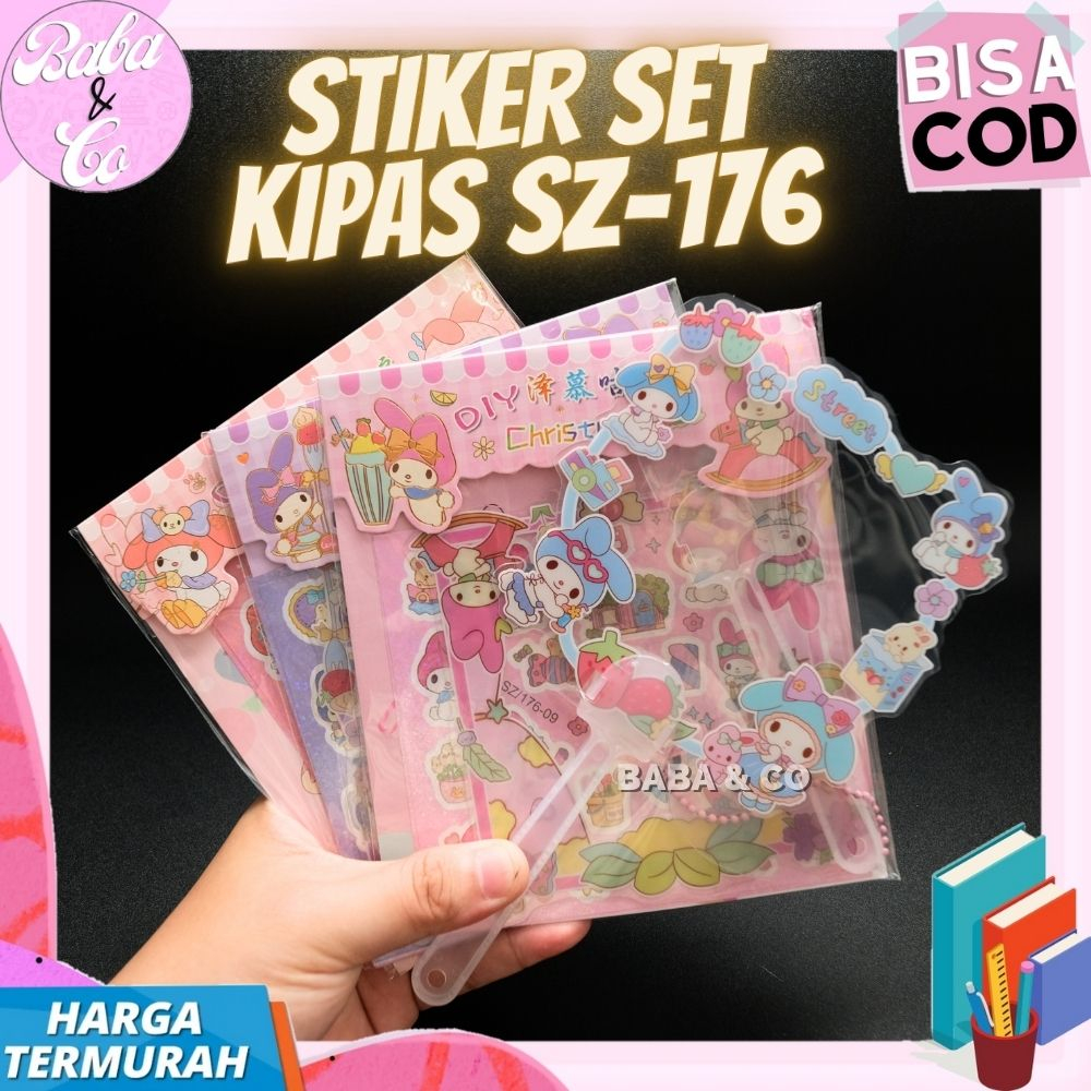 Jual STIKER SANRIO KIPAS PAKET STICKER KIPAS SANRIO STIKER SZ-176 MURAH ...