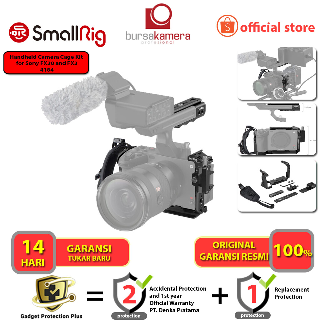 Jual SmallRig Handheld Camera Cage Kit for Sony FX30 and FX3 NEW ...