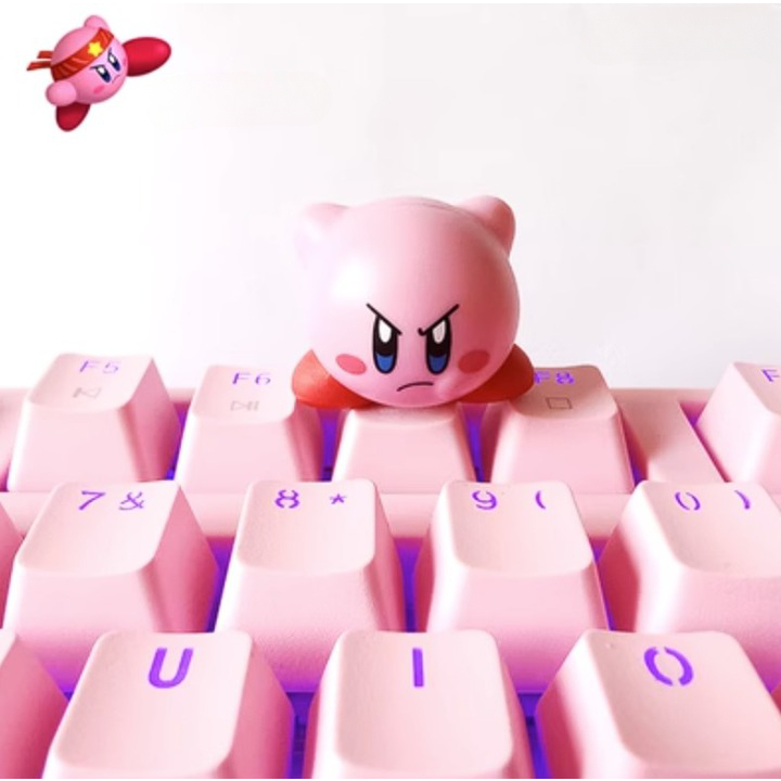 Jual Cute Kirby Keycaps Mechanical Keyboard, artisan custom keyboard ...