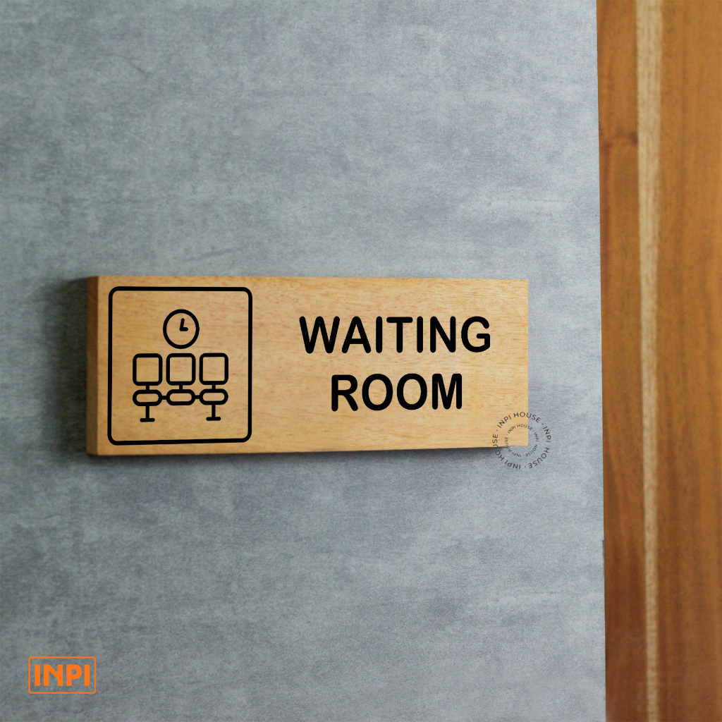 Jual waiting room signage - papan tanda ruang tunggu - wall sign ...