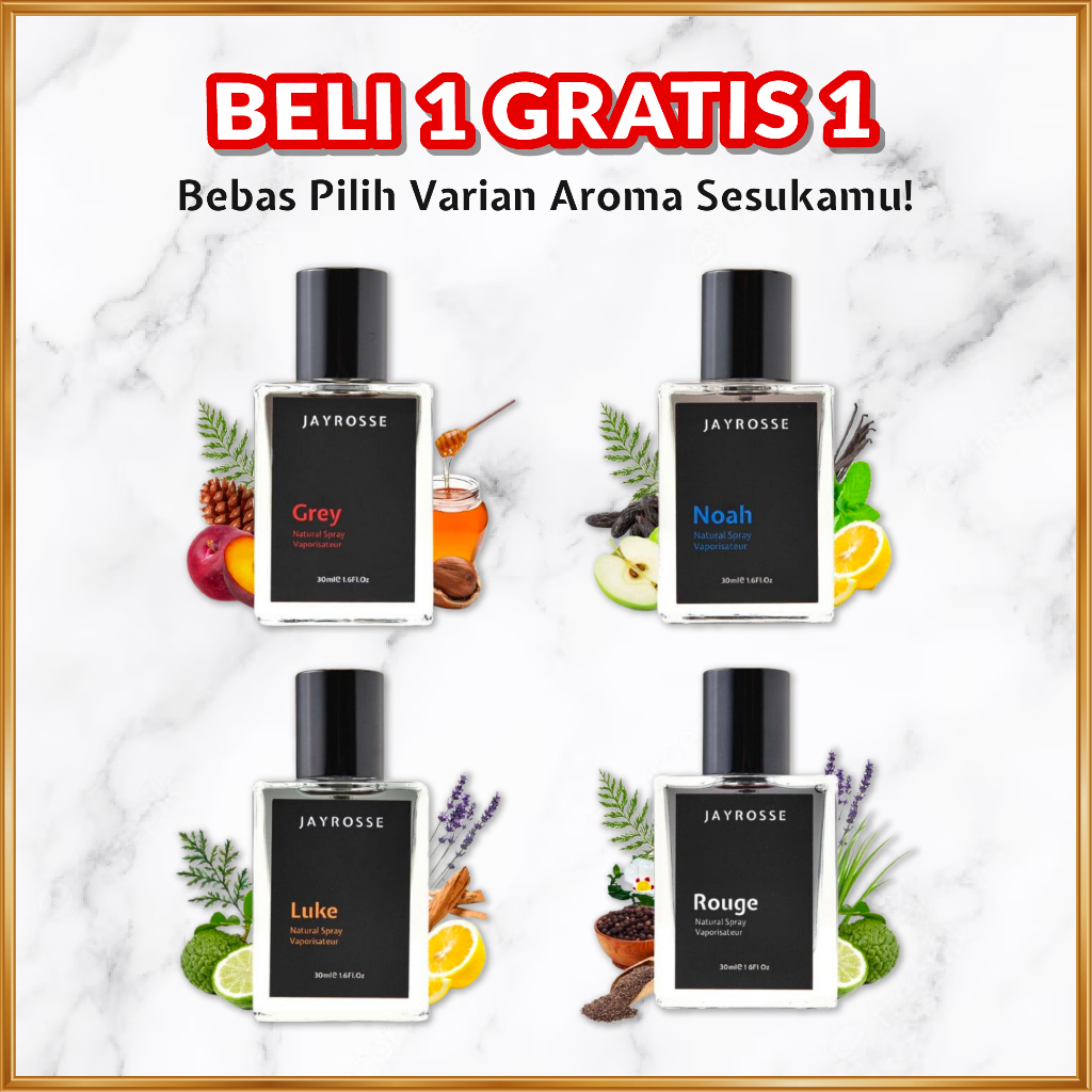 Jual PAKET BELI 1 GRATIS 1 PROMO PARFUM JAYROSSE GREY ROUGE LUKE NOAH ...