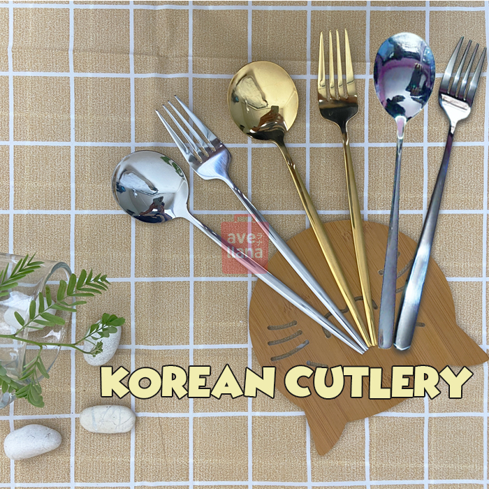 Jual Sendok Garpu Korea Sujeo Per PCS - Korean Spoon Fork Stainless ...