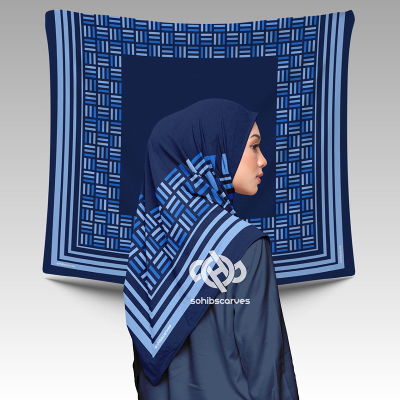 Jual Sohib Scarves / Pretty Line series - Hijab Segiempat Voal Motif ...