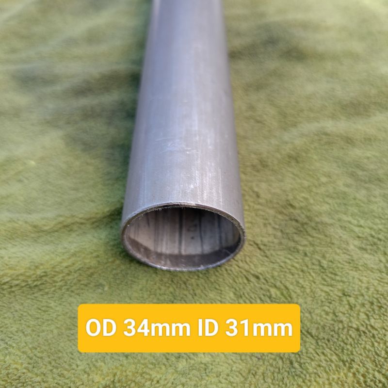 Jual pipa besi seamless od 34mm id 31mm tebal 1,5mm panjang 20cm ...
