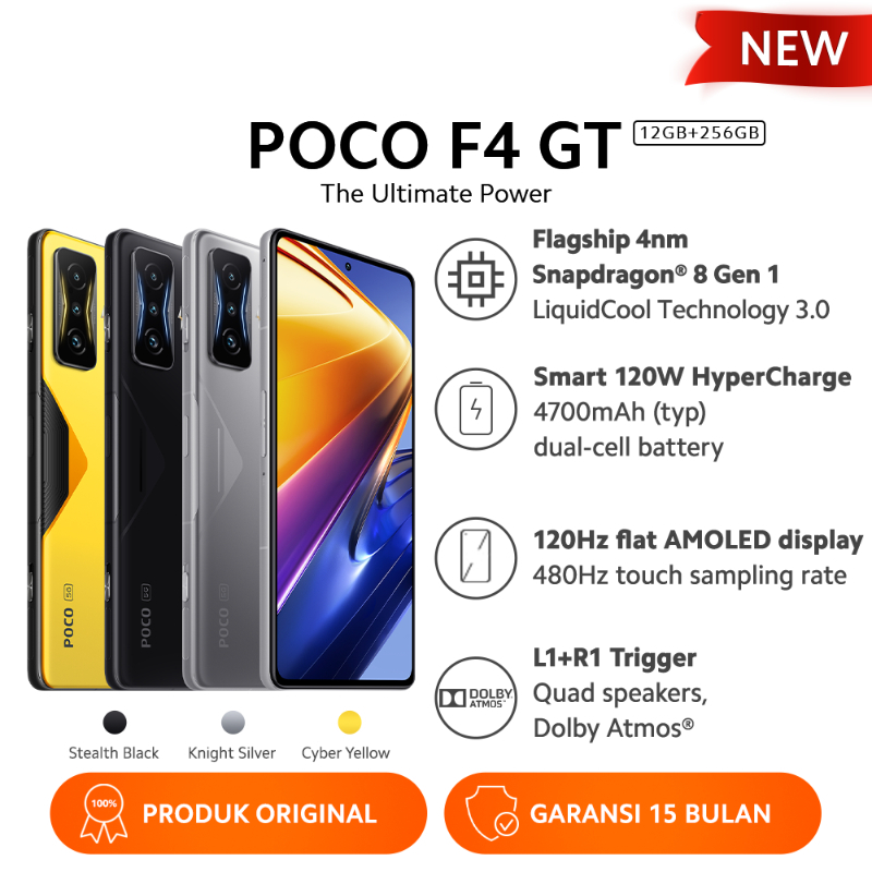 Jual POCO F4 GT 5G 12/256GB GARANSI RESMI XIAOMI INDONESIA | Shopee ...