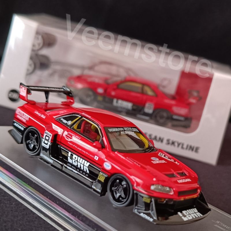 Jual Die Cast 1:64 Nissan Skyline GT-R LBWK ER34 Super Silhouette ...