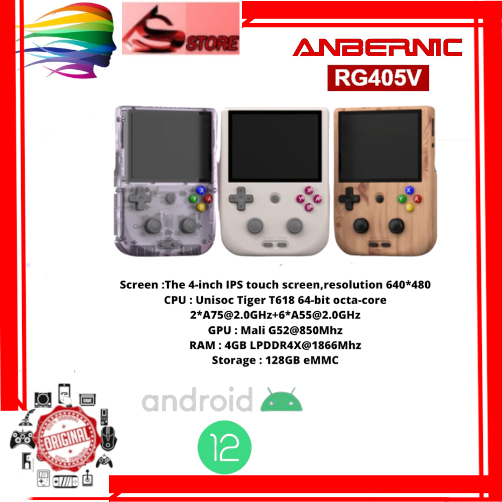 Jual ANBERNIC RG405V Portable Handheld Retro Game Console Android ...