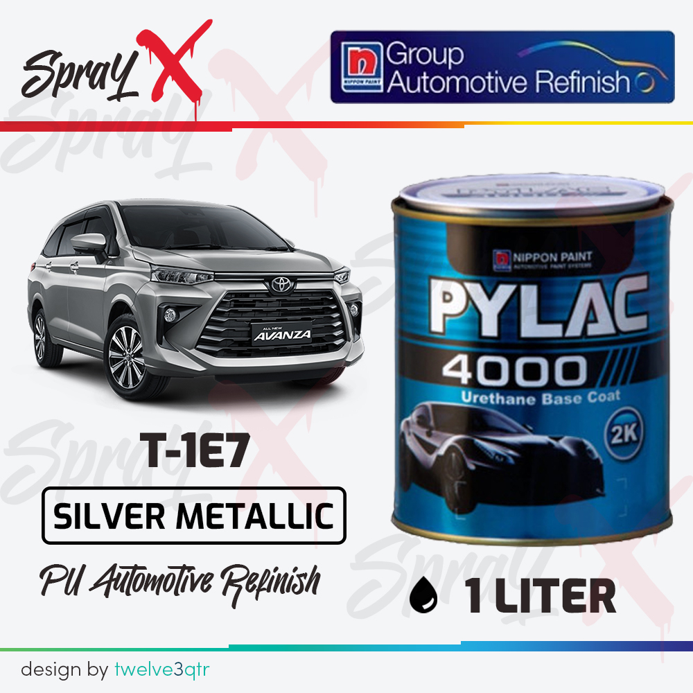 Jual NIPPON PAINT PYLAC 4000 URETHANE SILVER METALLIC T-1E7 1 LITER ...