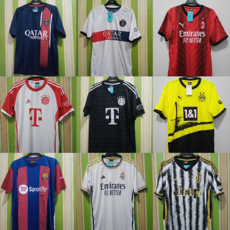 Jual Jersey Bola Lokal Eropa Sablon | Shopee Indonesia