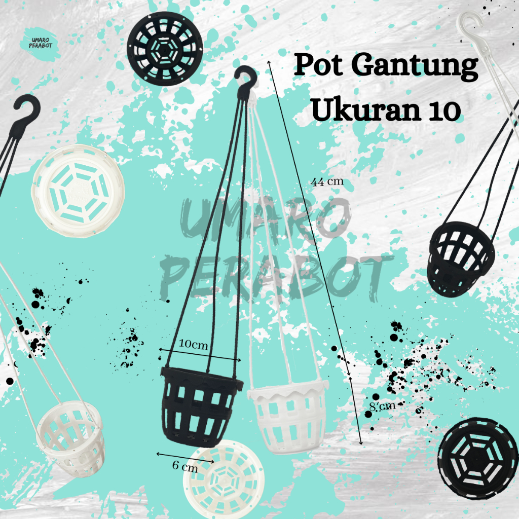 Jual Pot Gantung Ukuran 10 / Pot Gantung Anggrek / Pot Orchid / Pot ...