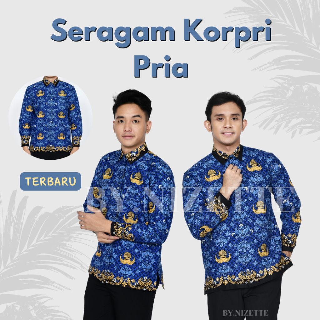 Jual Baju Seragam Batik Korpri Pria Furing Dan Non Furing | Shopee Indonesia