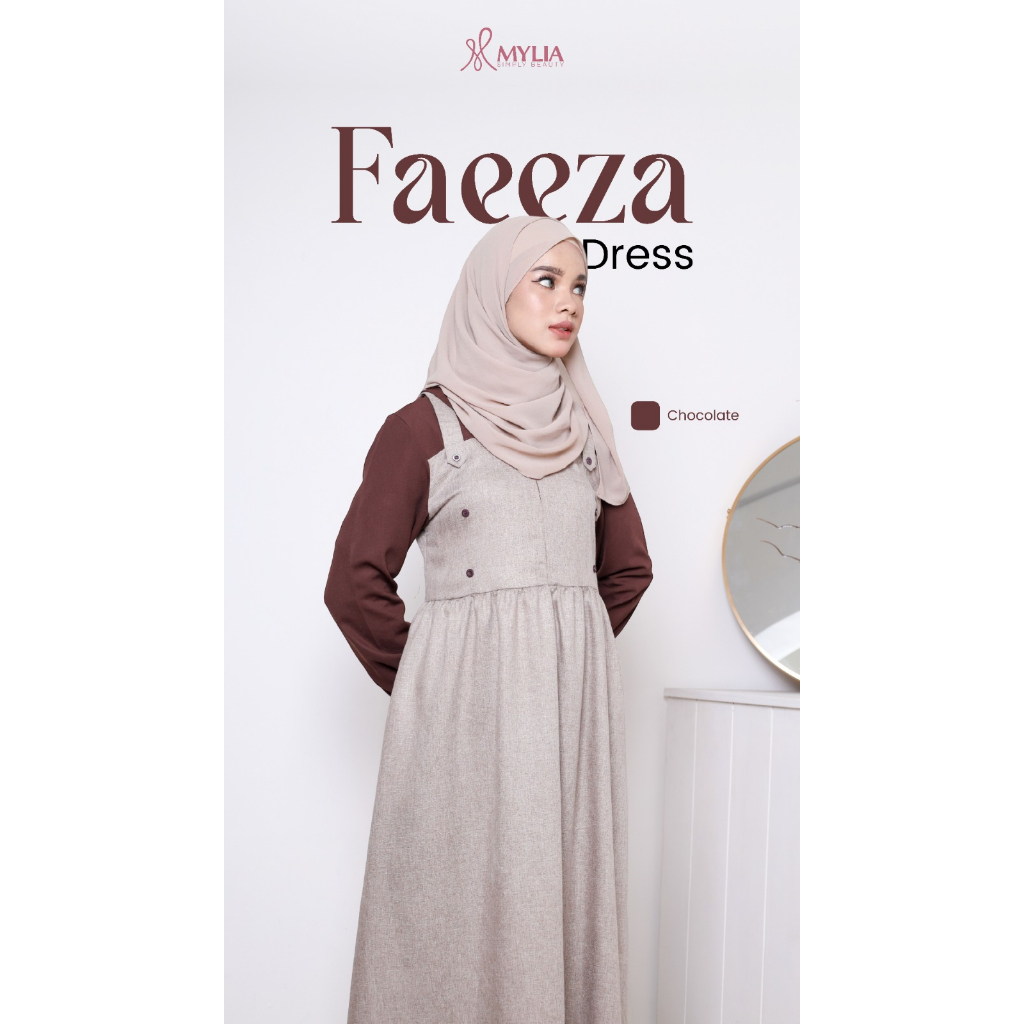 Jual Mylia Gamis Vintage Pastel Aesthetic Faeeza Chocolate | Shopee ...