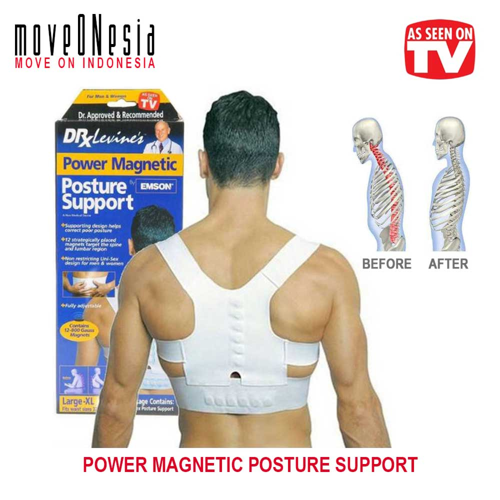 Jual PENEGAK PUNGGUNG PENYANGGA TULANG BELAKANG POWER MAGNETIC POSTURE ...