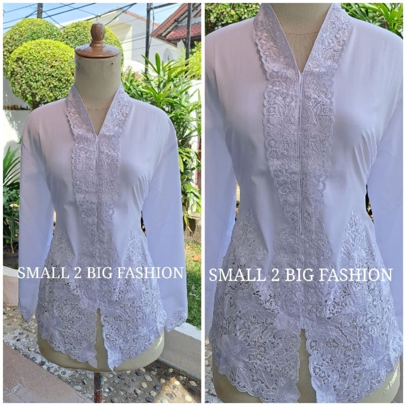 Jual Kebaya putih / kebaya encim / kebaya katun / kebaya wisuda ...