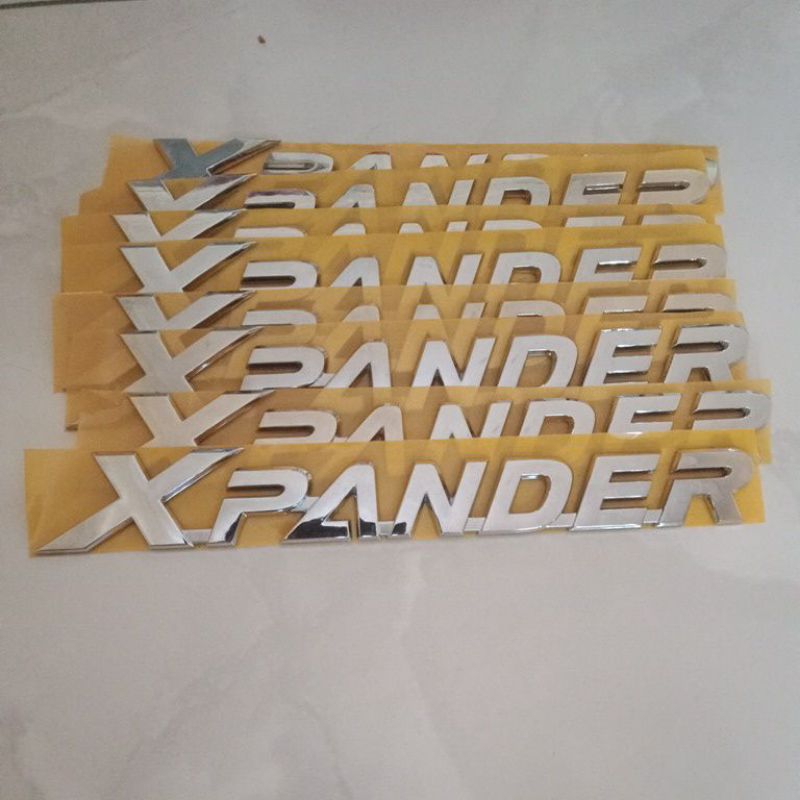 Jual emblem logo tulisan merek Mitsubishi expander bagasi belakang ...