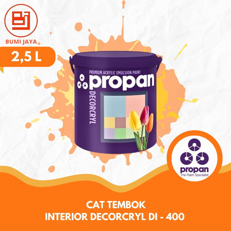 Jual cat tembok interior propan decorcryl DI-400 decorcryl 2,5ltr ...