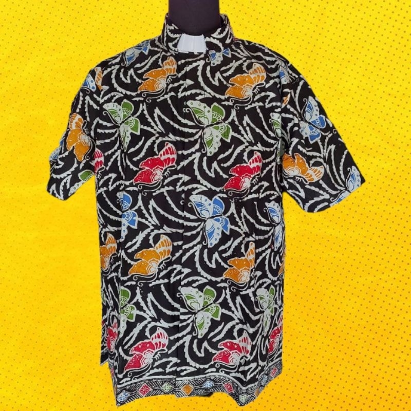 Jual Baju Batik Kolar Imam/Ukuran XL/Kasula Romo Imam Katolik | Shopee ...