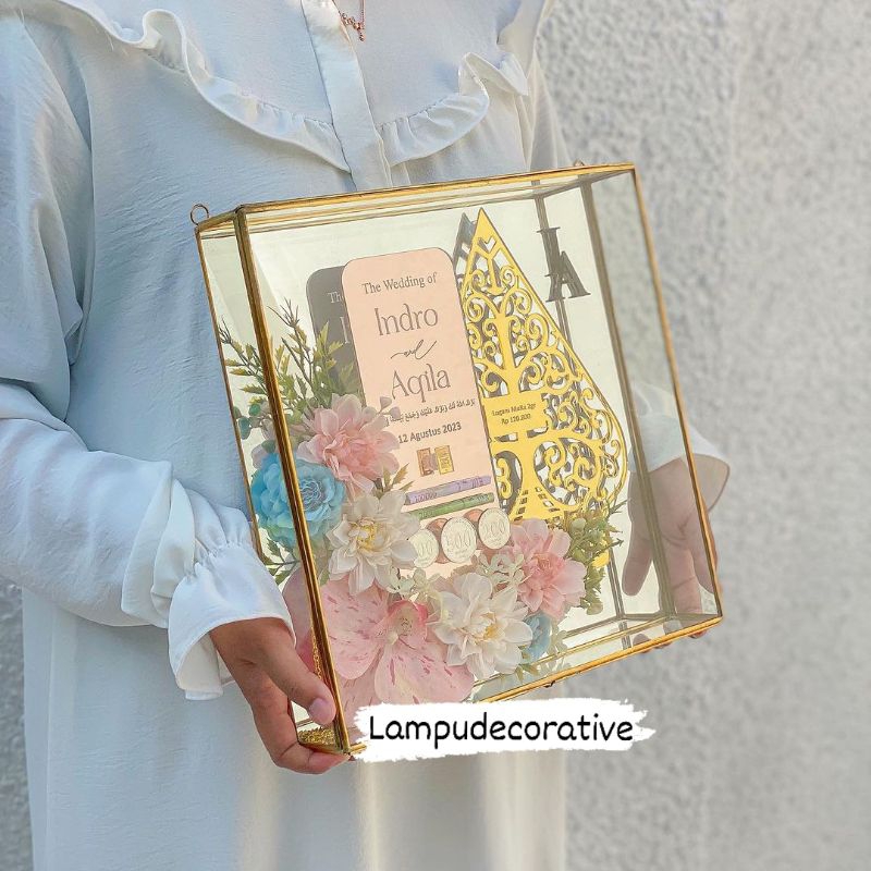 Jual FRAME KOTAK MIRROR 30X30X5CM/KOTAK MAHAR | Shopee Indonesia