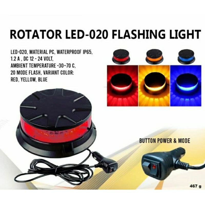 Jual LAMPU ROTATOR NEW STYLE LED-020 24 SMD 3030 12V-24V I lampu ...