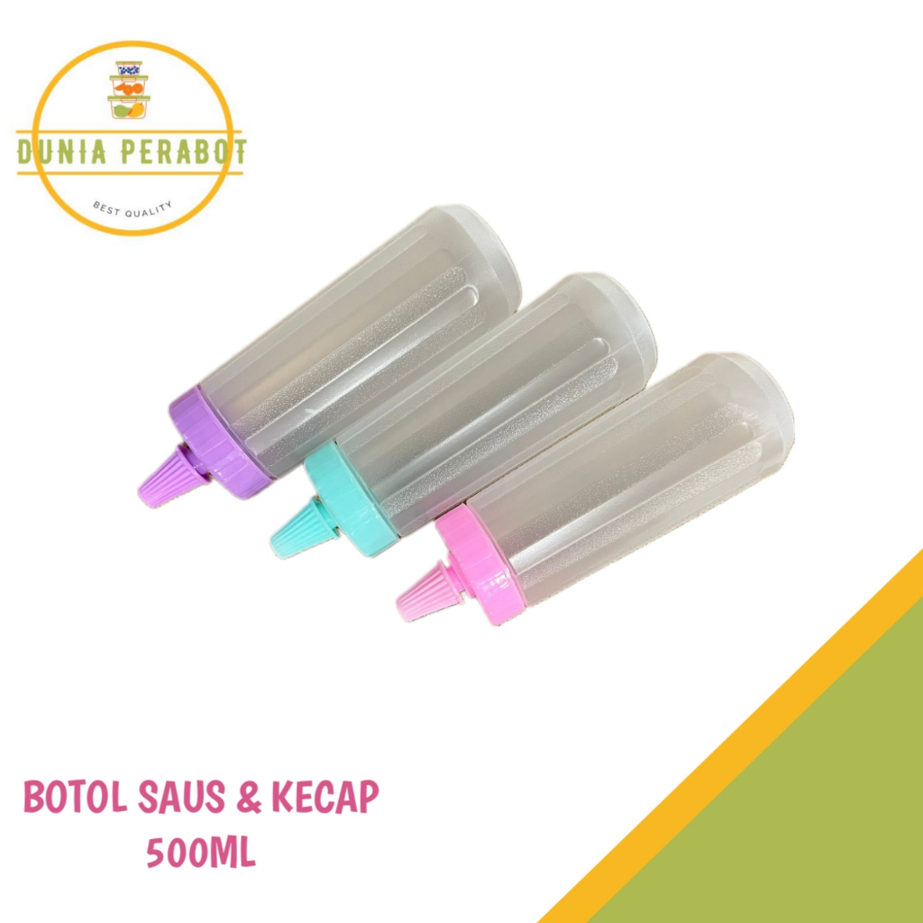 Jual Botol Saus / Botol Mayonaise / Botol Kecap Saos Portable 500 ml ...