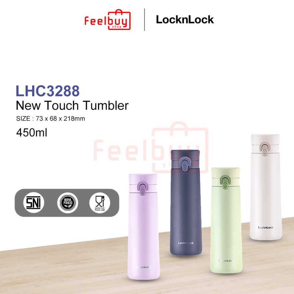 Jual LocknLock New Touch Tumbler 450ML-LHC3288 | Shopee Indonesia