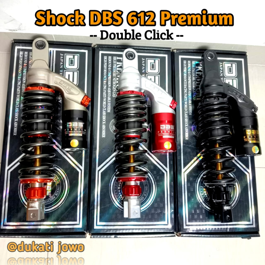 Jual Shock Tabung Matic DBS GP 612 Premium Double Click Shockbreaker 310 mm 330 mm Matic Beat ...