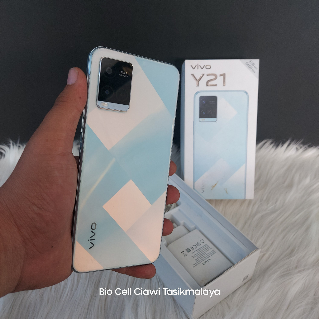 Jual Vivo Y21 4/64 HP Second Fullset | Shopee Indonesia