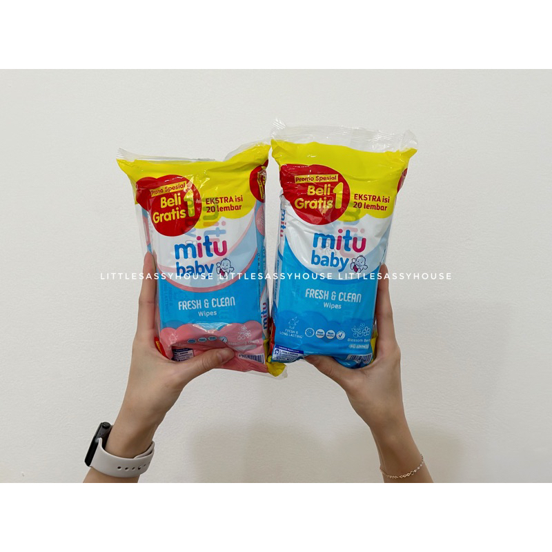 Jual MITU BABY FRESH & CLEAN WIPES - Tisu basah Mitu Fresh & Clean isi ...
