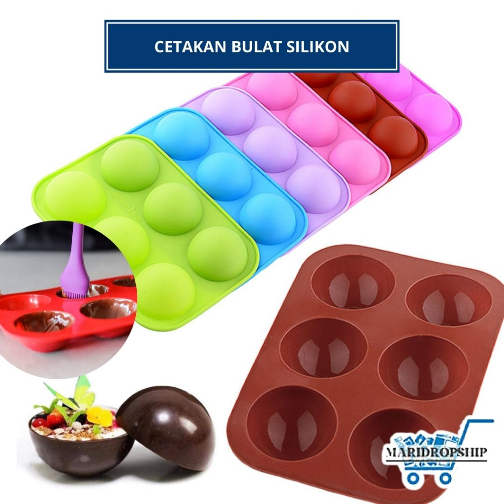 Jual Cetakan Silikon Dome / Cetakan Kue Silicone Bulat setengah ...
