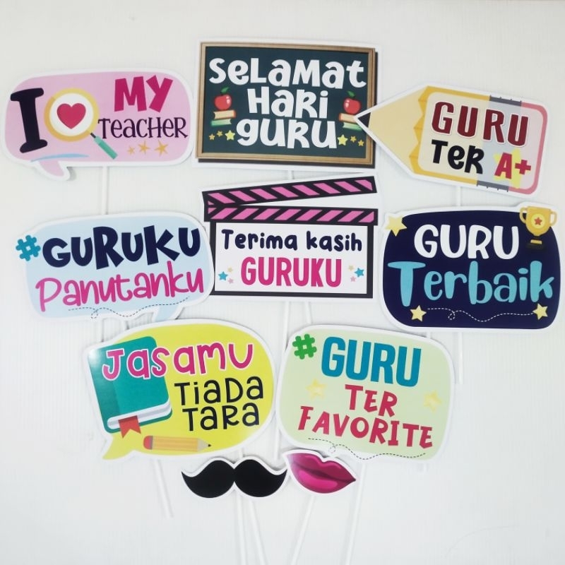 Jual SELAMAT HARI GURU TEACHERS DAY PROPS PHOTOBOOTH AKSESORIS FOTO ...