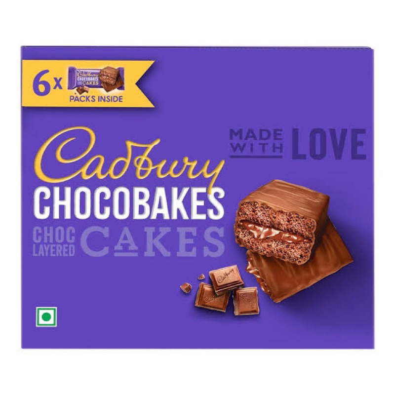 Jual CADBURY CHOCOBAKES CHOCO CHOC LAYERED CAKES ISI 6 SNACK CEMILAN ...