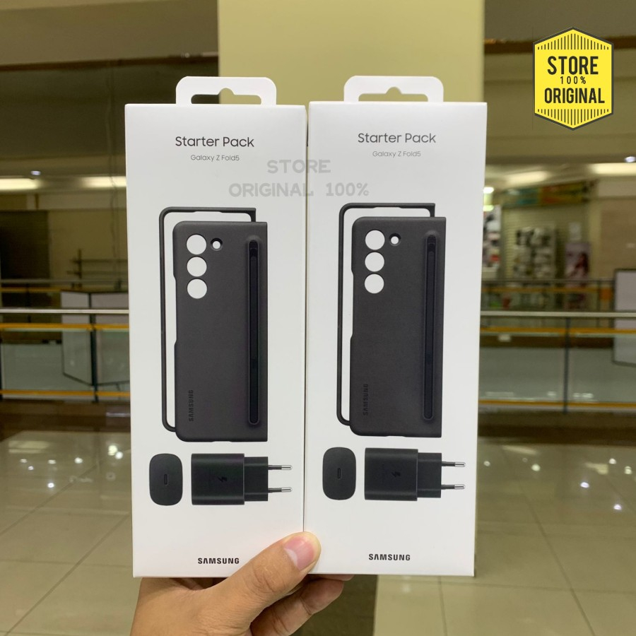 Jual SAMSUNG Starter Pack Galaxy Z Fold5 Case With S pen + Adapter 25w ...