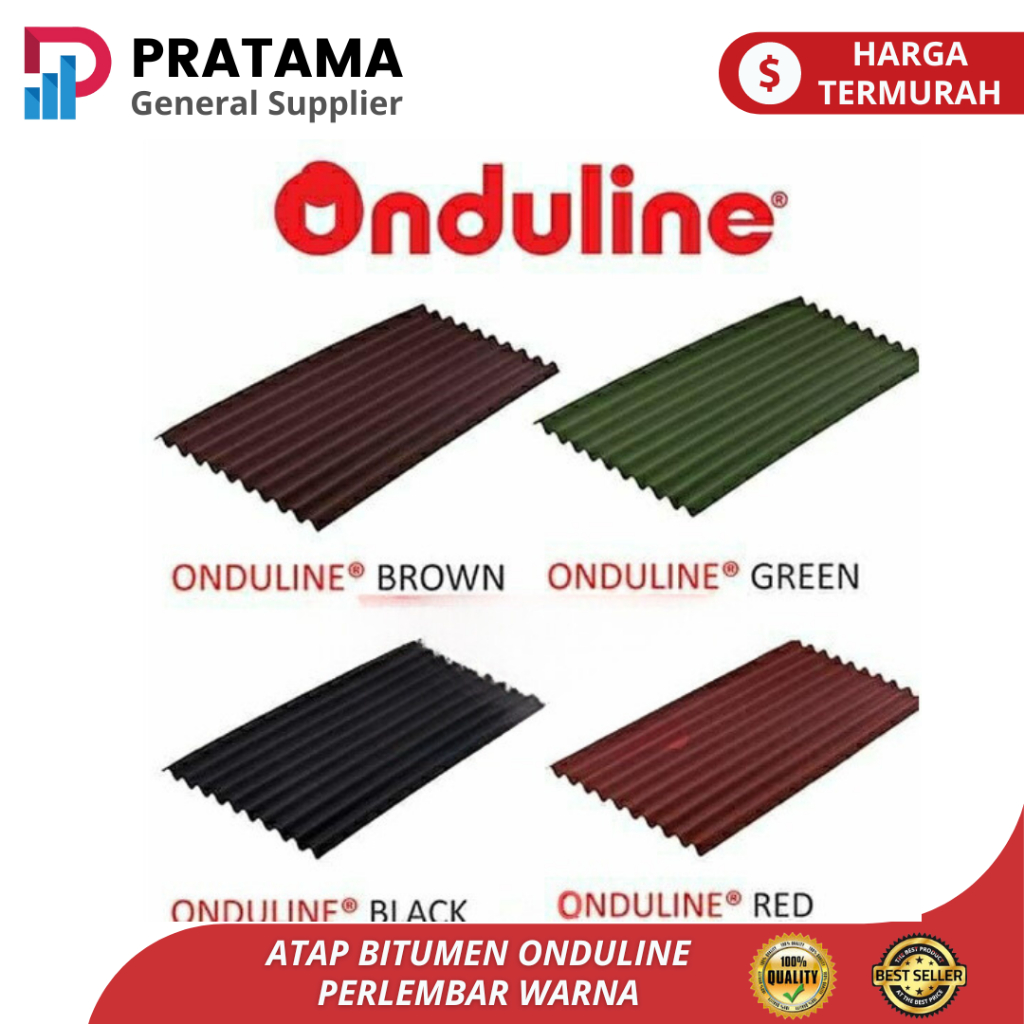 Jual ONDULINE CLASSIC atap bitumen 95 x 200 CM ( HARGA PABRIK / LEMBAR ...