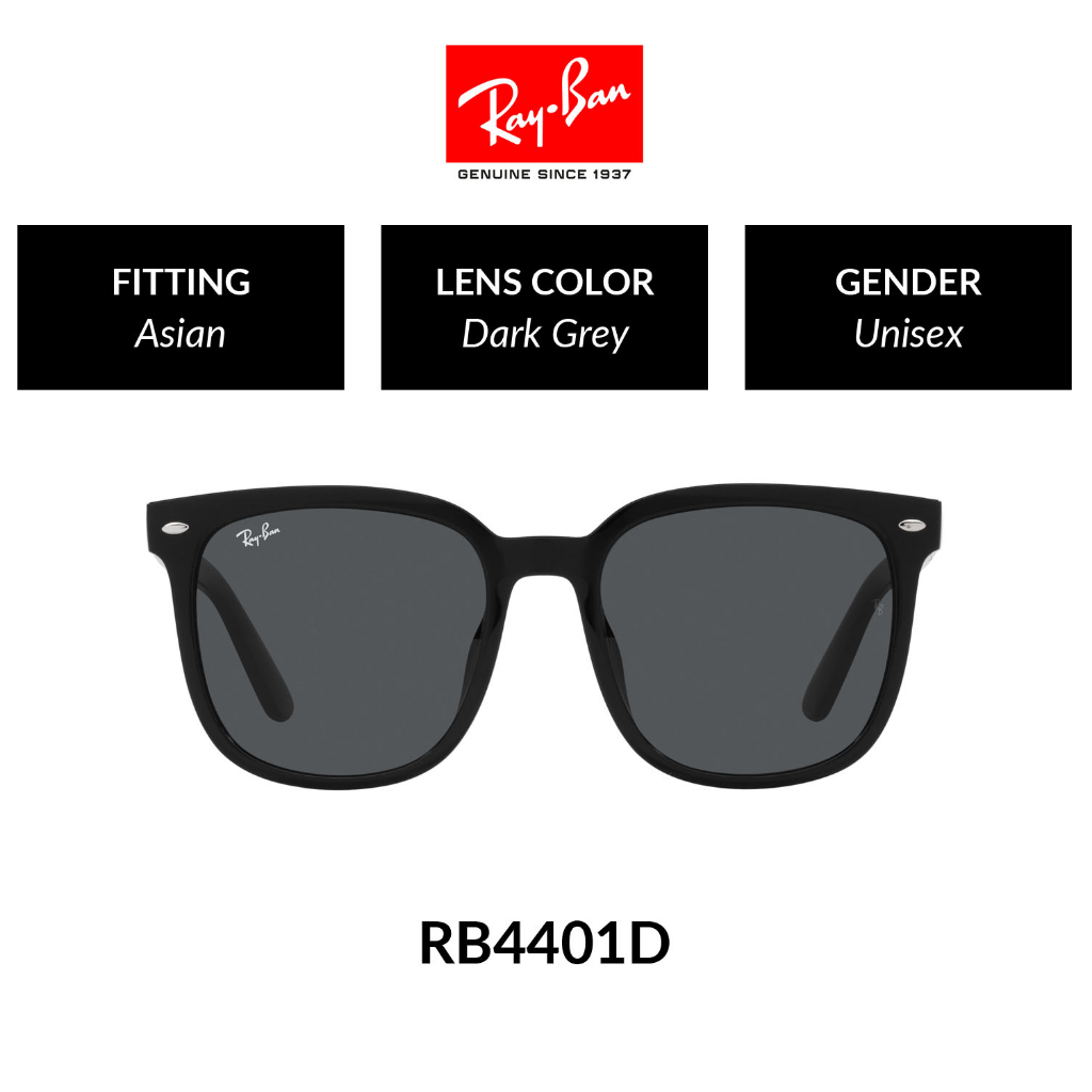 Jual RAY-BAN | RB4401D 601/87 | Asian Design | Sunglasses | 53mm ...